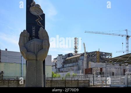 Reactor 4 Of The Prypiat Power Plant That Exploded In 1986 Resulting In