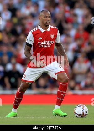 Arsenal's Gabriel in action during the Premier League match at the ...