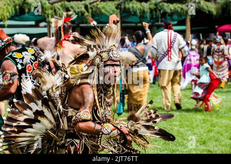 MASHANTUCKET RESERVATION, CT, USA-AUGUST 26, 2023: Schemitzun Feast Of ...