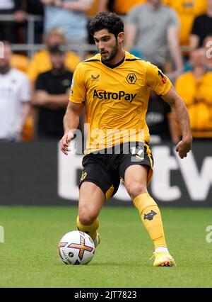 Wolverhampton Wanderers' Goncalo Guedes during the Premier League match ...