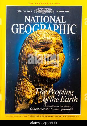 National geographic magazine cover, October 1991 Stock Photo - Alamy