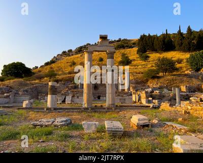 Ephesus Ancient City Prytaneion, Front view of the city hall in the ...