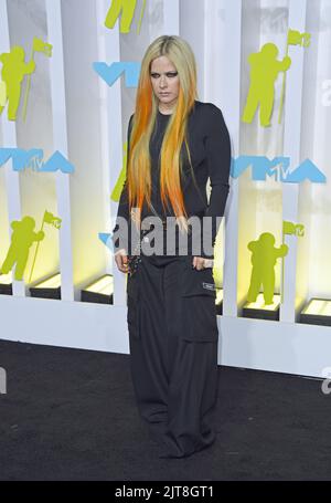 Avril Lavigne attending the MTV Video Music Awards 2022 held at the ...