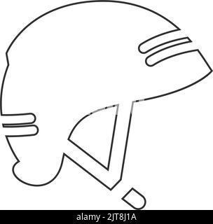 Skateboard helmet icon design illustration Stock Vector Image & Art - Alamy