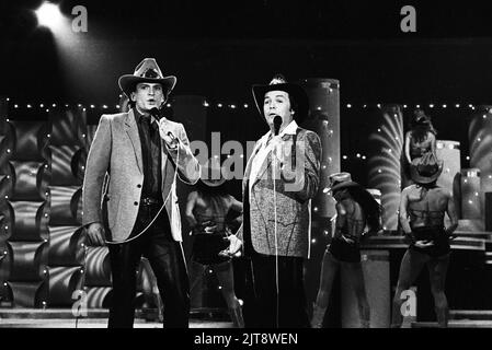 Mickey Gilley and Rex Smith on Solid Gold, 1982 Credit: Ron Wolfson ...