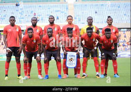 Dar Es Salaam, Tanzania. 28th Aug, 2022. Players of Tanzania pose for a ...