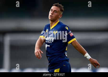 Filippo Terracciano (Hellas Verona) during the Italian "Serie A" match ...