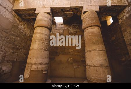 Luxor, Egypt - November 11, 2020: Ancient Egyptian Drawing on the ...