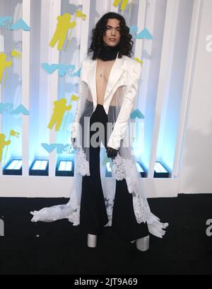 Conan Gray attends the 2022 MTV VMAs at Prudential Center on August 28 ...