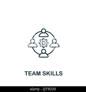 Skills icon. Line simple icon for templates, web design and ...