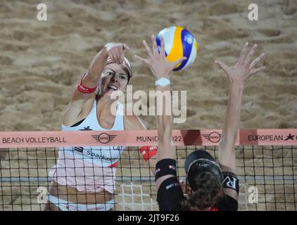 20 August 2022, Bavaria, Munich: Volleyball: European Championship ...