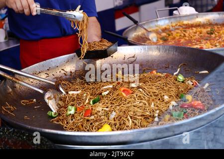 International food fair at Linköping Stadsfest, Linköping, Sweden ...