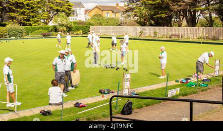Norfolk Gardens in Littlehampton, West Sussex a signboard at the ...