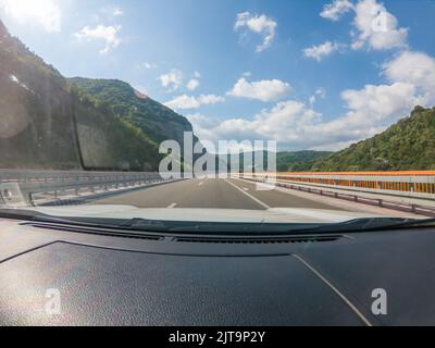 car ravel concept ride by speedway sunny summer day Stock Photo - Alamy