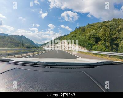 car ravel concept ride by speedway sunny summer day Stock Photo - Alamy