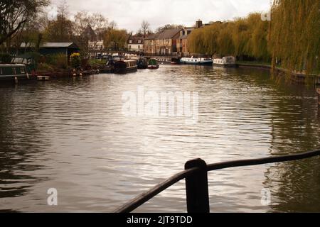 View of Waterside, Ely, Cambridgeshire, England Stock Photo - Alamy