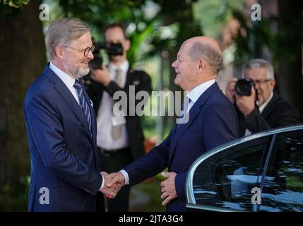 Prag, Czech Republic. 29th Aug, 2022. German Chancellor Olaf Scholz ...