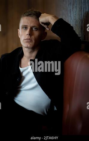 Oslo 20220829. Axel BOEyum has one of the main roles in the new series ...