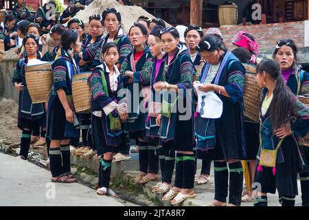 Vietnam, Sapa is a town near the chinese border and popular by tourists ...