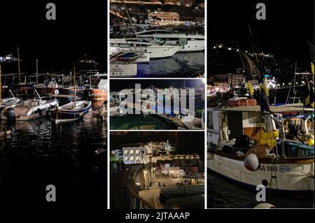 Amalfi at night - The lights of the night illuminate the beautiful town ...