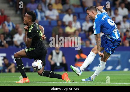 Cornella, Spain. 28/08/2022, Joselu of RCD Espanyol during the Liga ...