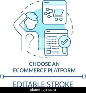 Platform turquoise concept icon Stock Vector Image & Art - Alamy