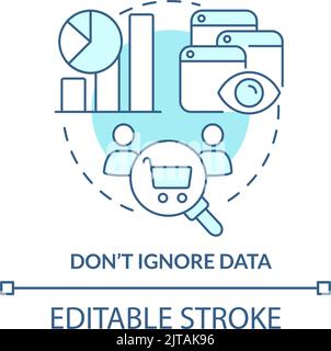 Do not ignore data concept icon Stock Vector Image & Art - Alamy