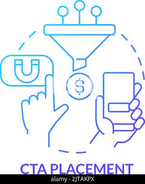 CTA placement concept icon Stock Vector Image & Art - Alamy