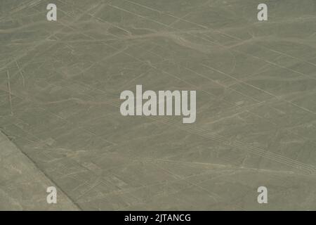 A beautiful shot of Nazca Condor Lines Geoglyphs in the Nasca desert ...