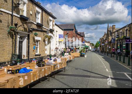High Street Garstang on Market Day, Lancashire Stock Photo - Alamy