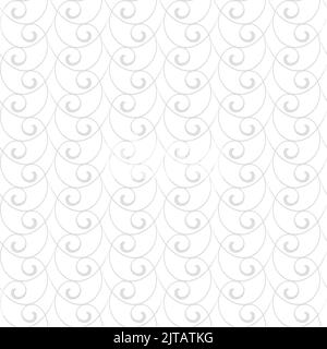 Seamless vector ornament. Modern wavy background. Geometric light blue ...