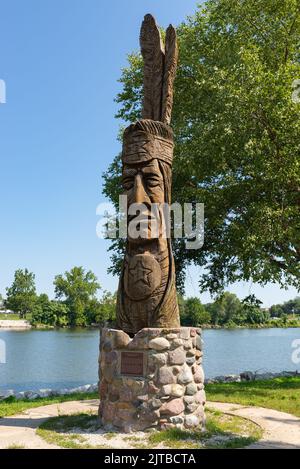 Ottawa, Illinois - United States - August 18th, 2022: Native American ...