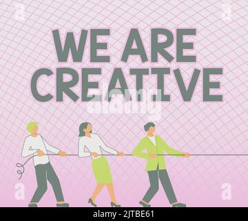 Conceptual caption Creative Vision, Business overview process of ...