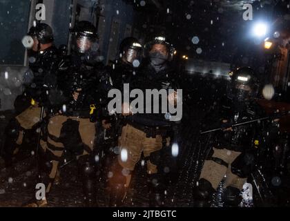 San Juan SWAT near La Fortaleza on August 27, 2022 in San Juan, Puerto ...