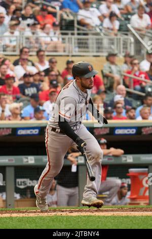 San Francisco Giants' Austin Wynns celebrates with Luis Gonzalez (51 ...