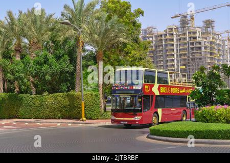 Dubai city sightseeing tour by worldwide red double-decker Hop On Hop ...