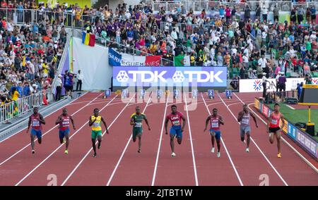 Trayvon Bromell, Christian Coleman, Oblique Seville, Akani Simbine ...