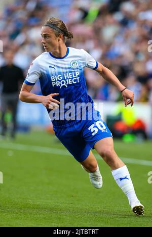 Wigan Athletic's Thelo Aasgaard during the first half of the Sky Bet ...
