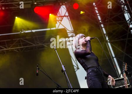 the band hurray for the riff raff performs live in Turin during the ...