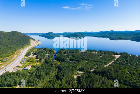 Reserve Faunique Des Laurentides Quebec Canada shown on a road map or ...