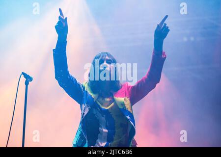 Primal scream performs the unic show in Italy in Turin, during the ...