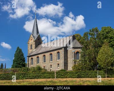 Protestant parish church in Kirburg from the 19th century, Westerwald ...
