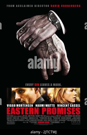 MOVIE POSTER, EASTERN PROMISES, 2007 Stock Photo - Alamy