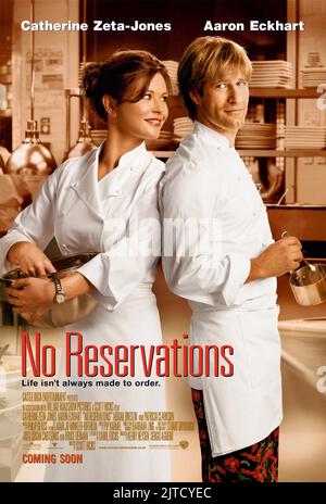 CATHERINE ZETA JONES, AARON ECKHART, NO RESERVATIONS, 2007 Stock Photo ...