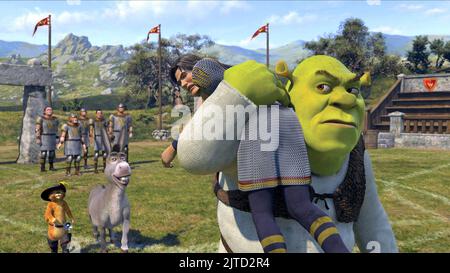 DONKEY,BOOTS, SHREK THE THIRD, 2007 Stock Photo - Alamy