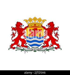Netherlands coat of arms, heraldry shield and heraldic emblem, vector ...