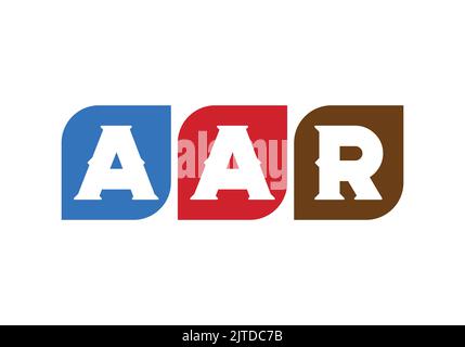 AAR Logo Design Template for Multiuse Initial Monogram Letter a a r ...