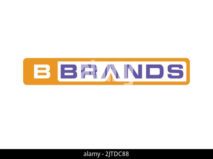 B Brands Logo Design Template Letter Mark Logo Concept Stock Vector ...