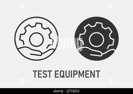 Test equipment icon. Programming, setting logo template. Vector ...