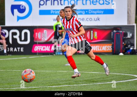 Danielle Brown of Durham Women in action with Siobhan Wilson of Crystal ...